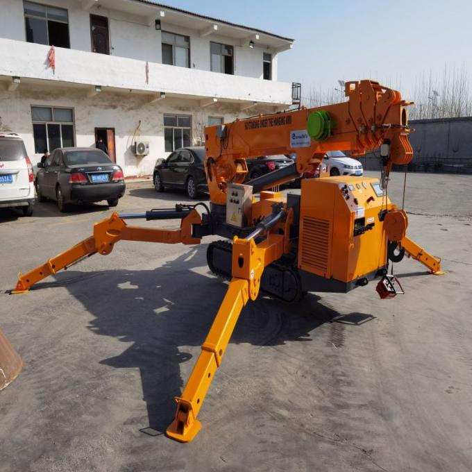 Telescopic Boom Hydraulic Spider Crawler Crane Remote Control Spider Lifting Equipment