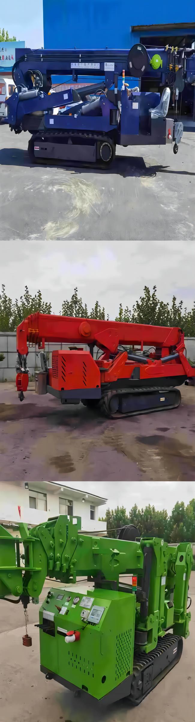 3T 5ton 8ton 12T Spider Lift Crane Machine Mini Spider Crawler Crane ...