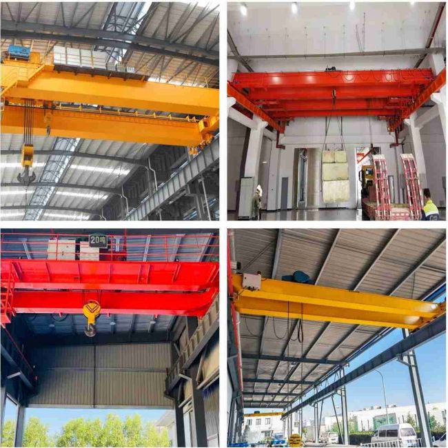 QD Type Overhead Crane Machine 50t Double Girder Bridge Crane For Steel ...