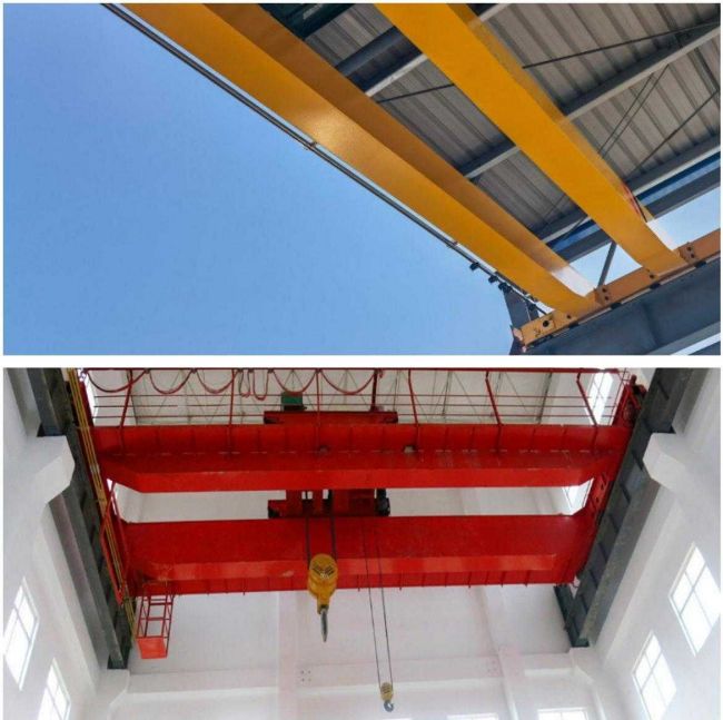 QD Type Overhead Crane Machine 50t Double Girder Bridge Crane For Steel ...