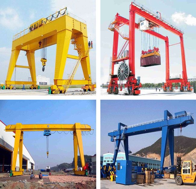 20ft / 40ft Container Lifting RTG Gantry Crane 40t 50t With Telescopic ...