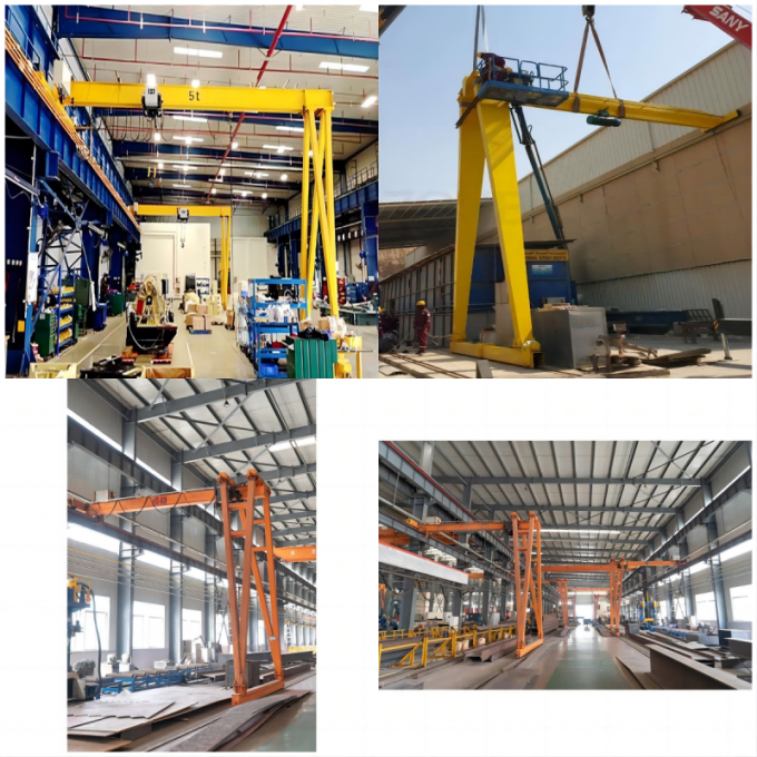 10 Ton Single Beam Truss Type Rail Mounted Electric Semi Gate Gantry ...