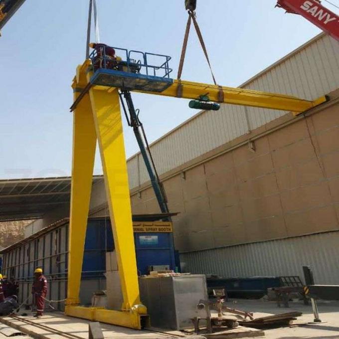10 Ton Single Beam Truss Type Rail Mounted Electric Semi Gate Gantry ...