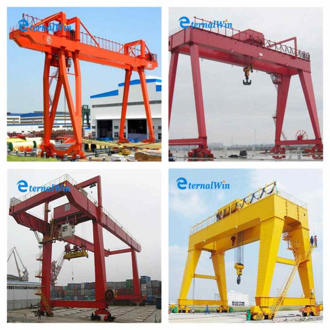 40t Double Beam Rubber Tyred Gantry Marble Port Container Lifting Equipment