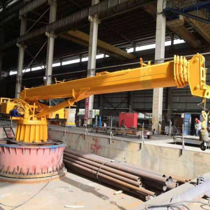 Rotation 360 Degree Marine Hydraulic Crane Telescopic Boom With Safety ...
