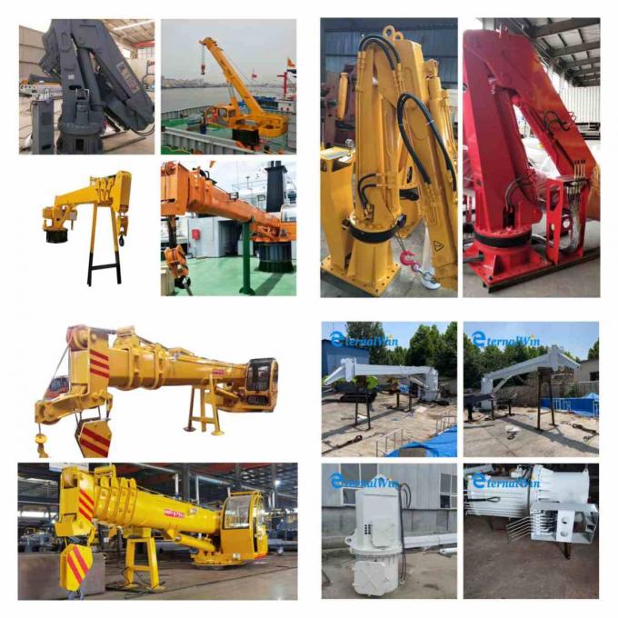 10T 20T Long Boom Mobile Harbour Crane Slewing Deck Marine Telescopic Crane