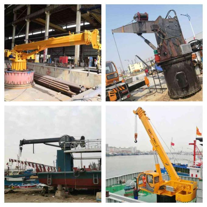 10T 20T Long Boom Mobile Harbour Crane Slewing Deck Marine Telescopic Crane
