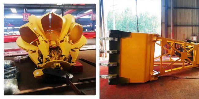 Remote Control Crane Grab Four Rope Hydraulic Clamshell Grabs For Bulk ...