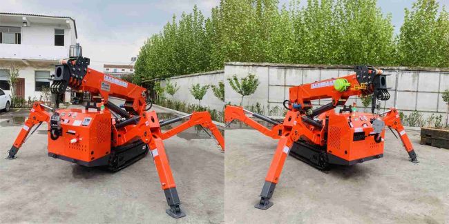 Small Spider Crawler Crane Multiple Configurations Spider Boom Lift CE SGS