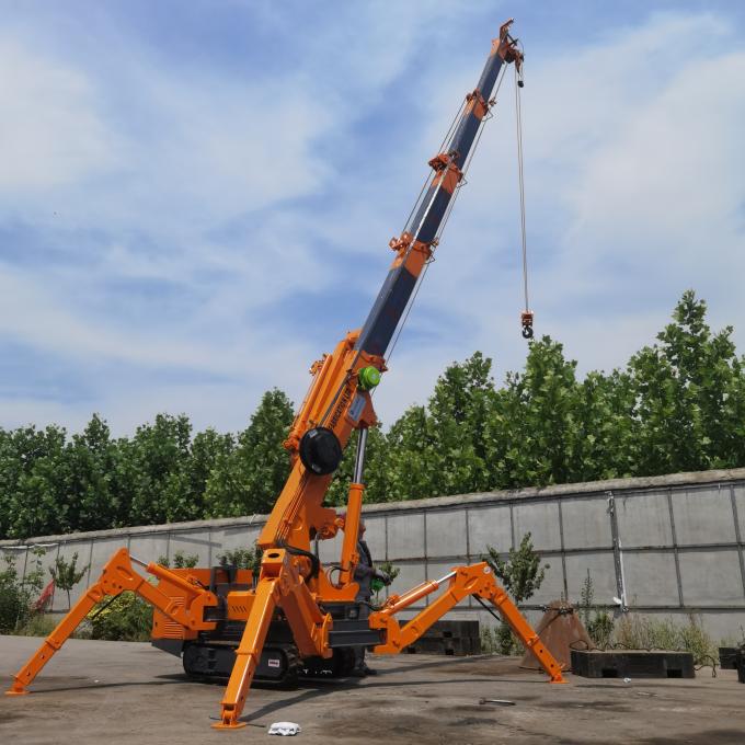 High Strength Spider Crawler Crane For Construction