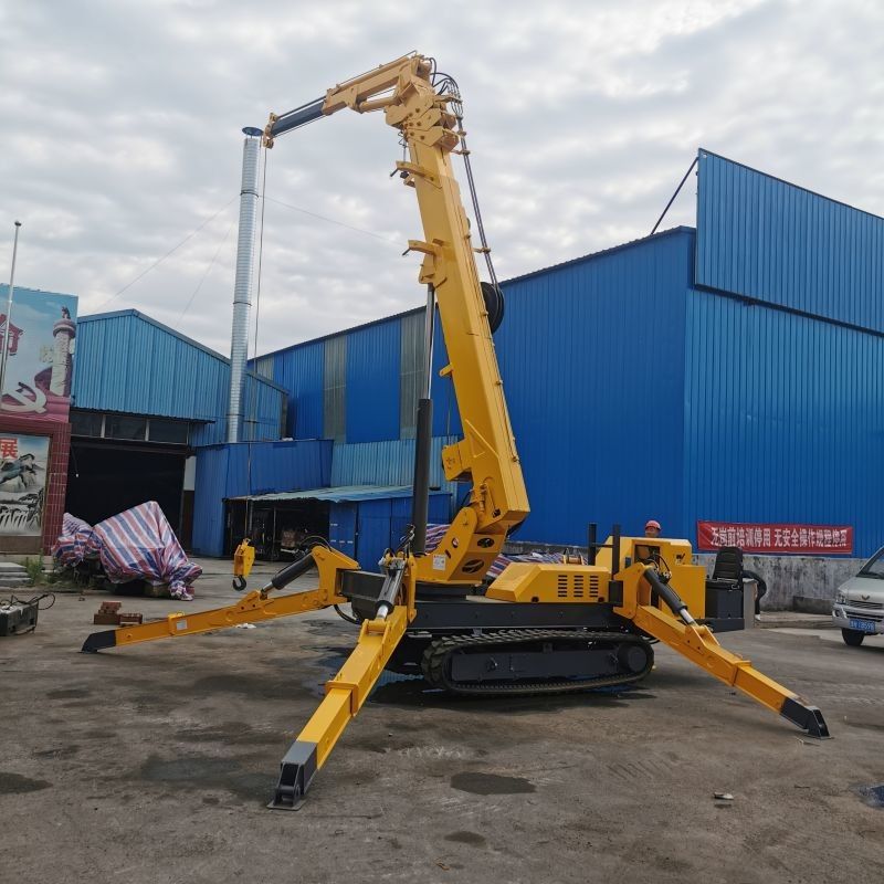 5 Ton 16.8m Spider Aerial Lift Narrow Space Heavy Lifting Crane Spider ...