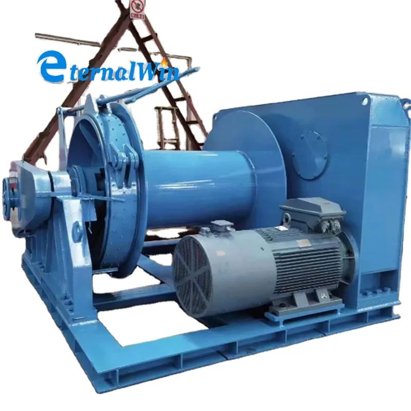 Steel Marine Electric Winch Rated Load 1 Ton To 100 Ton Wire Rope ...