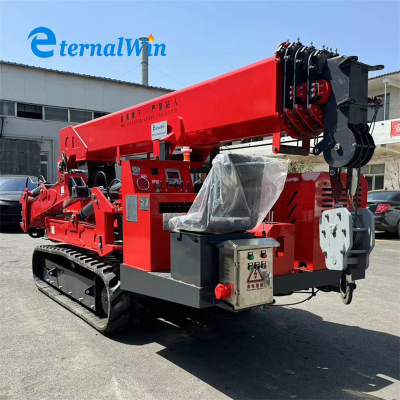 Remote Control Spider Crawler Crane Diesel Engine AC Motor for Heavy Loads