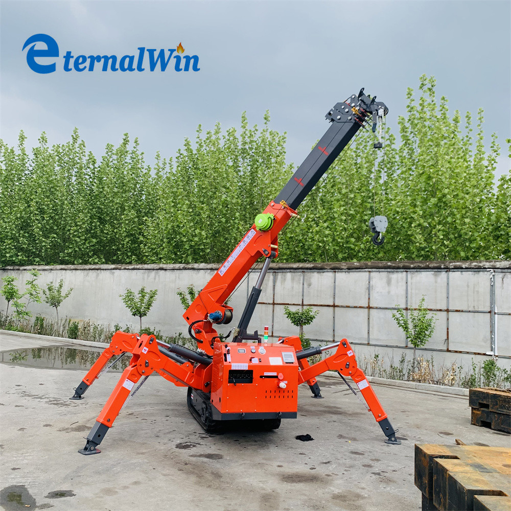 3 Ton Electric Mini Spider Crawler Crane With Wireless Remote Control