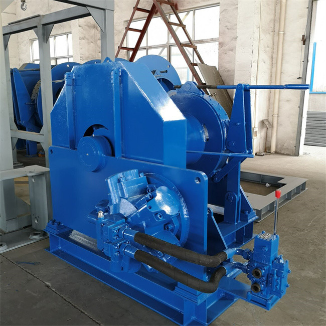 Heavy-Duty Applications Marine Hydraulic Winch with Automatic Brake and ...