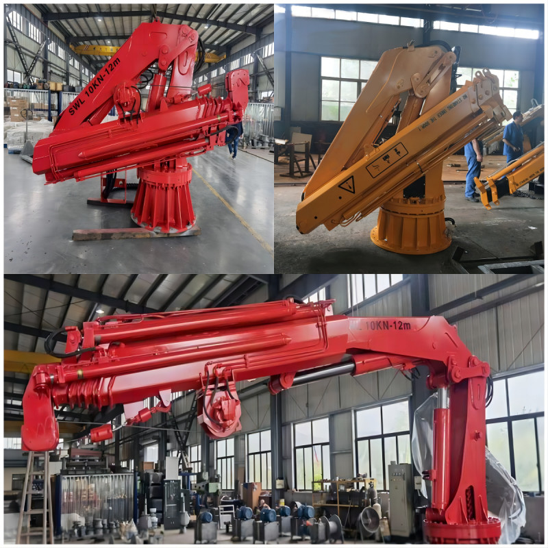 10 Ton Knuckle Boom Marine Crane Truck Mounted Articulated Hydraulic ...