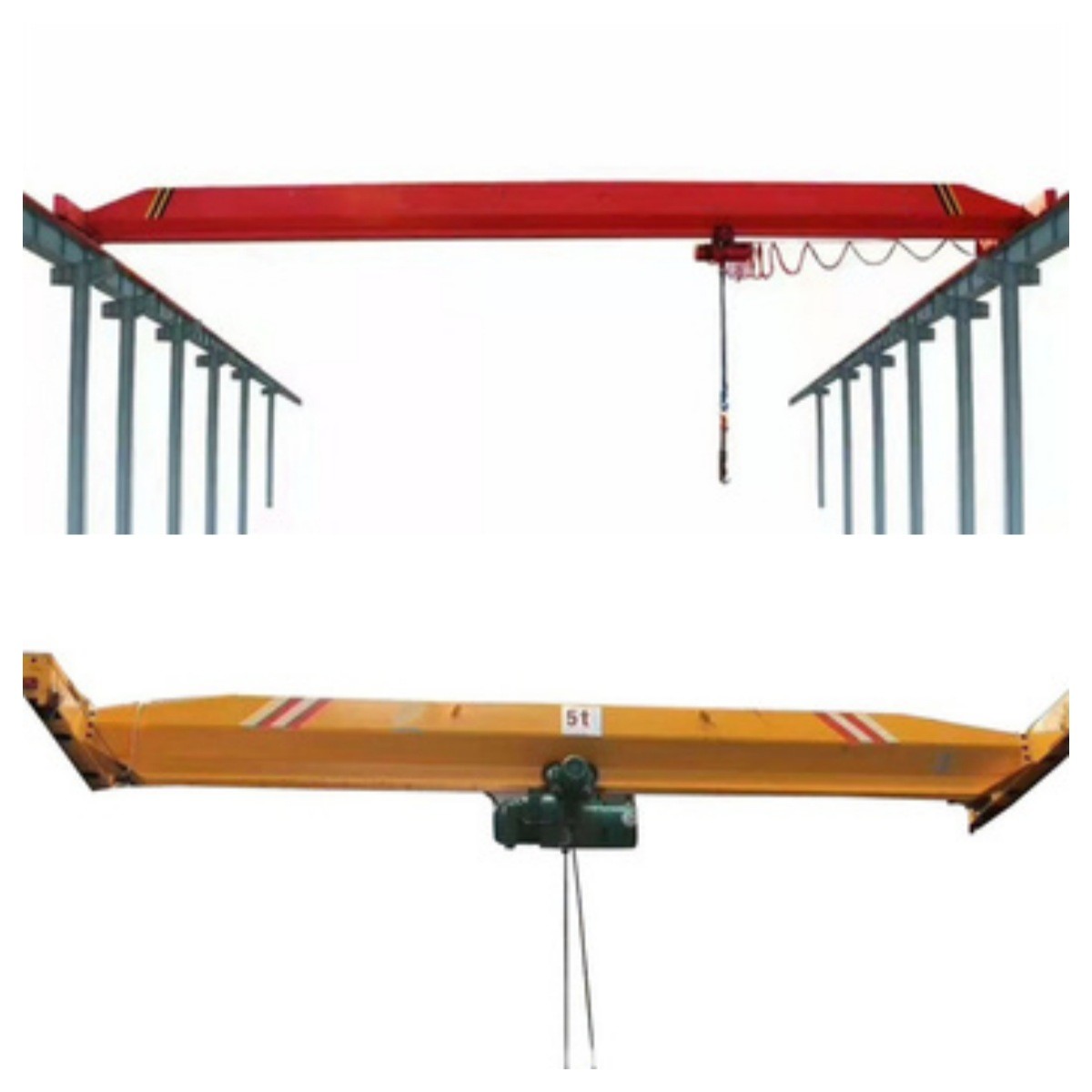 Electric Hoist Single Beam Bridge Overhead Crane 3T 10T Wireless Remote ...