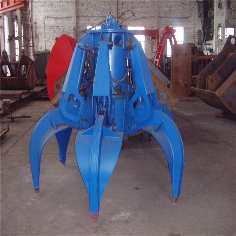 2T-20T Iron Scrap Hydraulic Electric Grab Bucket For Overhead Crane