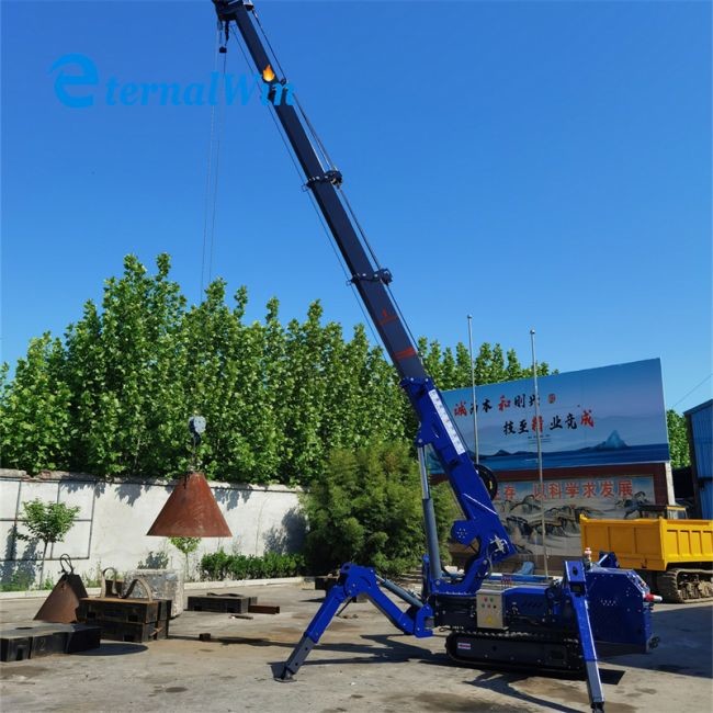 Euro 5 Diesel Engine Crawler Spider Crane 5ton Capacity For Construction