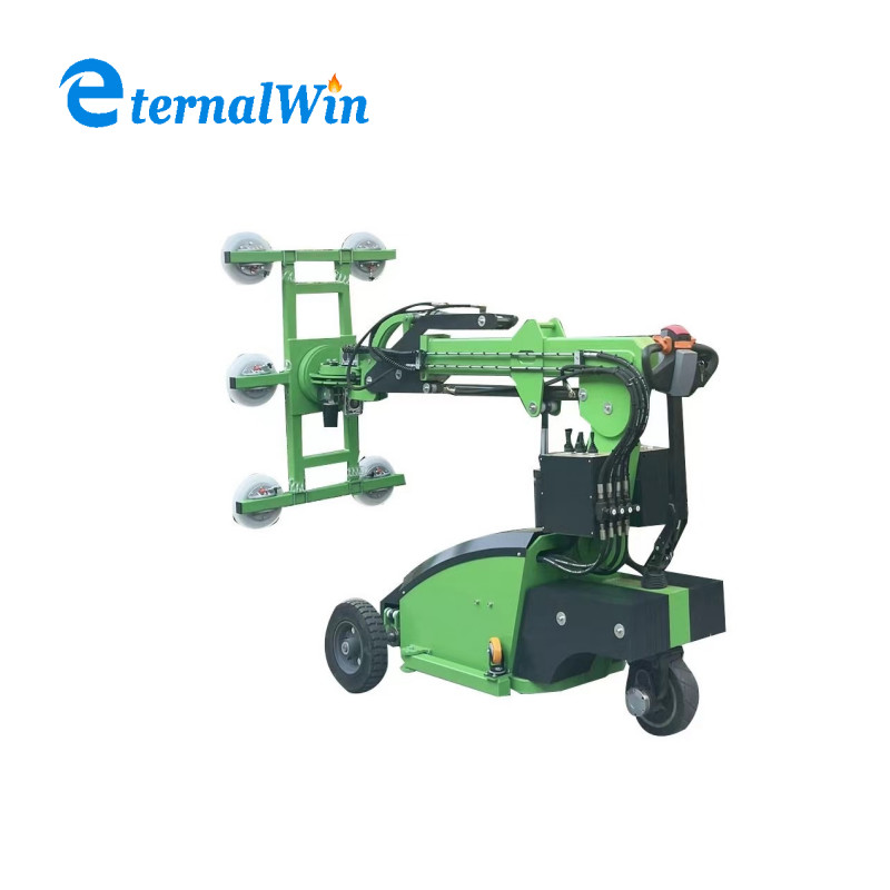 Yellow Green Red Heavy Duty Electric Glass Lifter 800Kg Max Load 3.5m ...