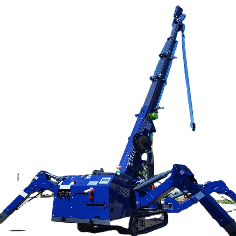 Electric And Diesel Power Spider Crawler Crane With Steel Lifting ...