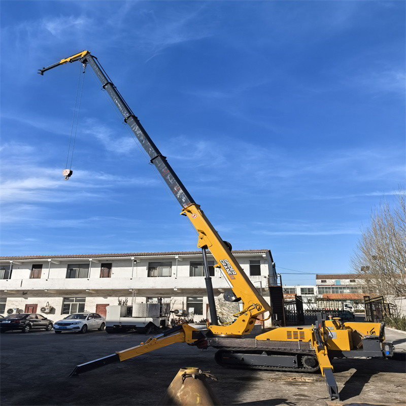 12 Ton Lifting Capacity Spider Crawler Crane with Telescopic Boom and ...