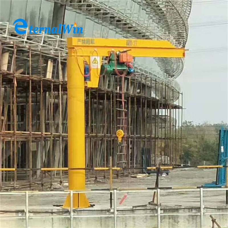 1000kg Capacity Electric Jib Crane and Chain Hoist Options for Industrial
