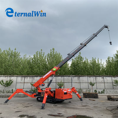 3 Ton Electric Mini Spider Crawler Crane With Wireless Remote Control