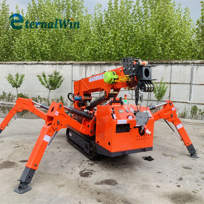 3 Ton Electric Mini Spider Crawler Crane With Wireless Remote Control