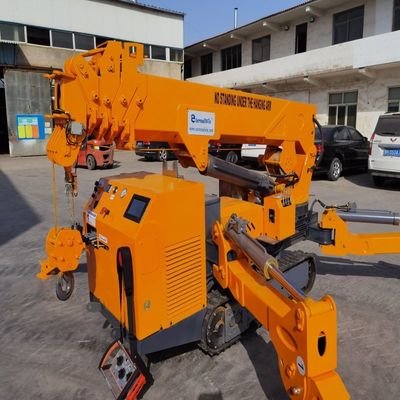 Telescopic Boom Hydraulic Spider Crawler Crane Remote Control Spider ...