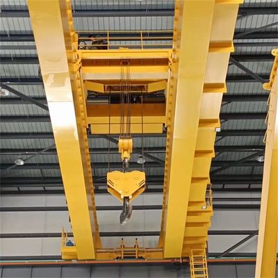 QD Type Overhead Crane Machine 50t Double Girder Bridge Crane For Steel ...