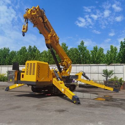 5 Ton 16.8m Spider Aerial Lift Narrow Space Heavy Lifting Crane Spider ...