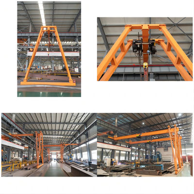 10 Ton Single Beam Truss Type Rail Mounted Electric Semi Gate Gantry ...