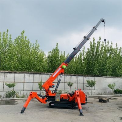 12 Ton Lifting Spider Crawler Crane Compact Versatile For Tight Spaces