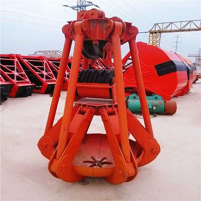 Remote Control Crane Grab Four Rope Hydraulic Clamshell Grabs For Bulk ...