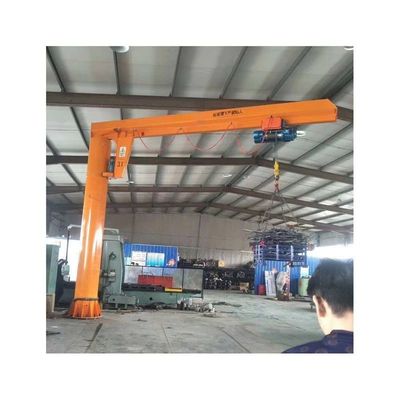 5T Cantilever Crane Column Type Jib Hoist Crane 180-360 Degree Slewing Rotation