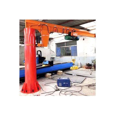 5T Cantilever Crane Column Type Jib Hoist Crane 180-360 Degree Slewing Rotation