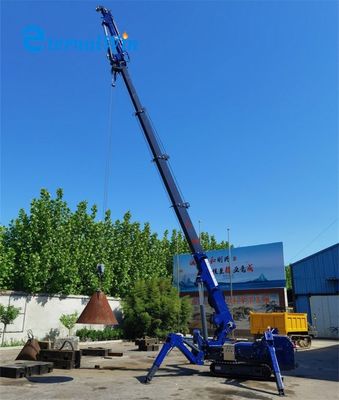 Euro 5 Diesel Engine Crawler Spider Crane 5ton Capacity For Construction