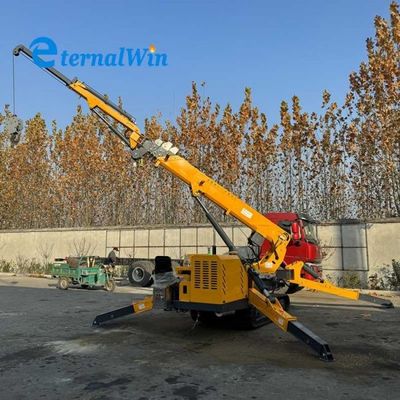 12 Ton Mobile Mini Spider Crawler Crane For Construction Projects