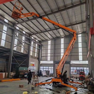 Folding Arm Self Propelled Lifting Platform Electric Towable Boom Lift