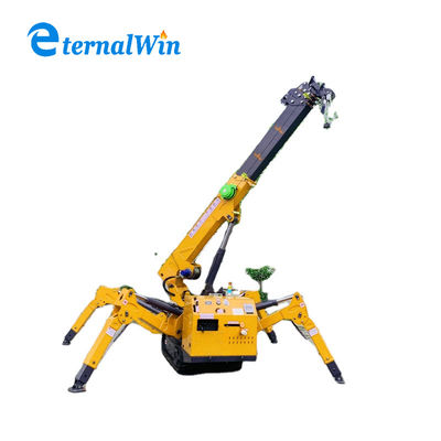 Telescopic Boom Hydraulic Spider Crawler Crane For Narrow Space