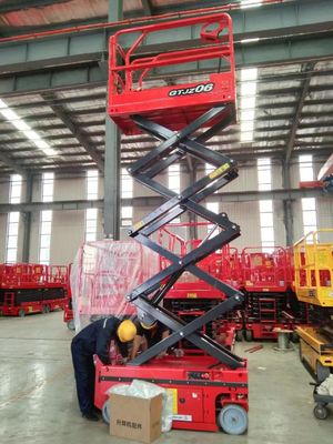 Steel Mobile Lifting Platform Electric Scissor Lift With PLC Control System