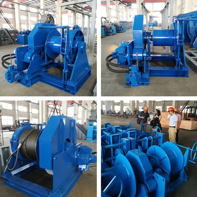 OEM 10ton To 100ton Electric Hydraulic Marine Mooring Winch For Ships ...